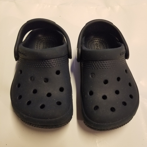 CROCS | Shoes | Crocs Navy Blue Clogs For Baby | Poshmark